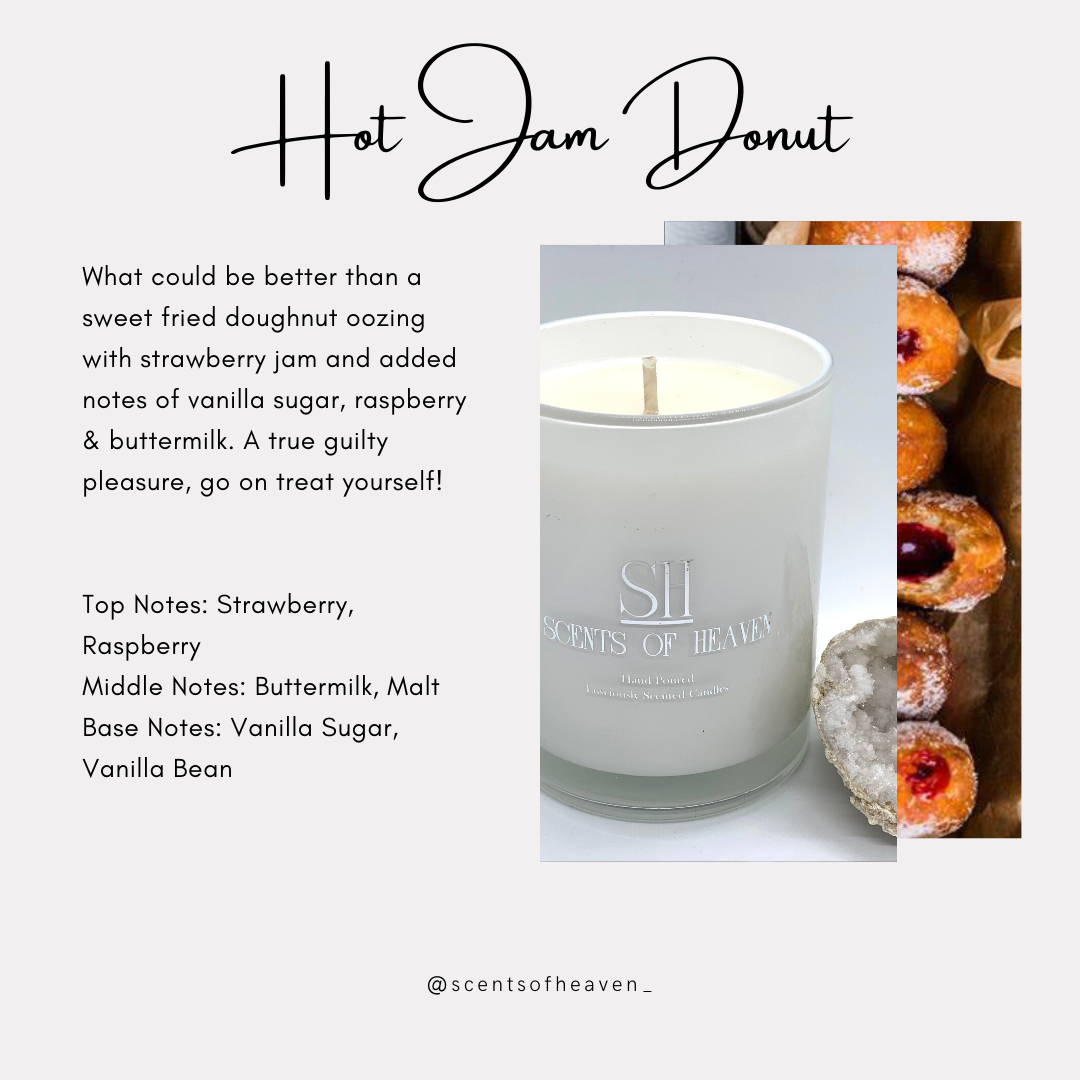 Hot Jam Donut Scented Candles | Scents of Heaven | Shop Now